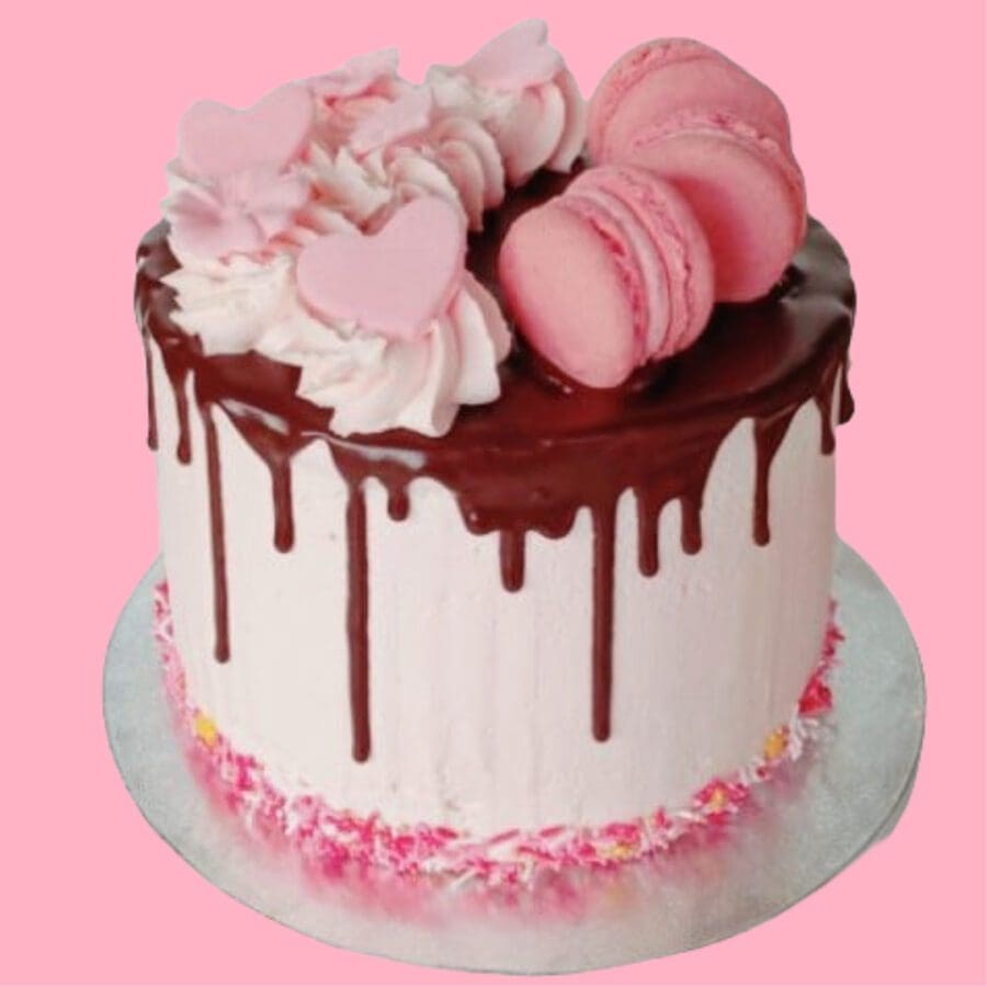 Macaron Drip Cake - TEN TO THREE BAKERY